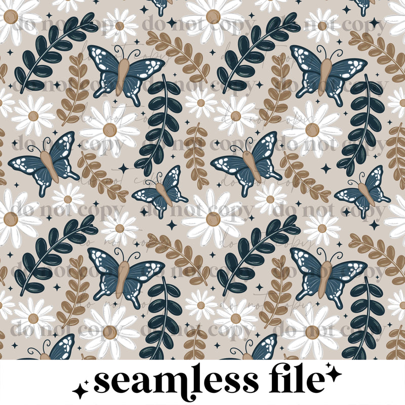 Floral Moon seamless | DIGITAL DOWNLOAD | DIGITAL FILE – Cerra's Shop ...