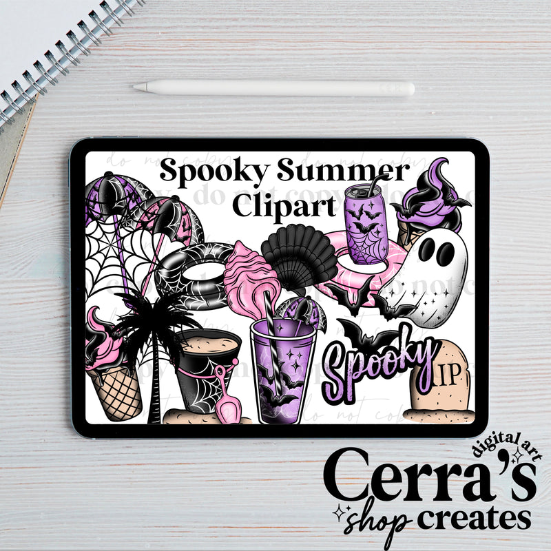 Spooky Summer Clipart set – Cerra's Shop Digital Designs