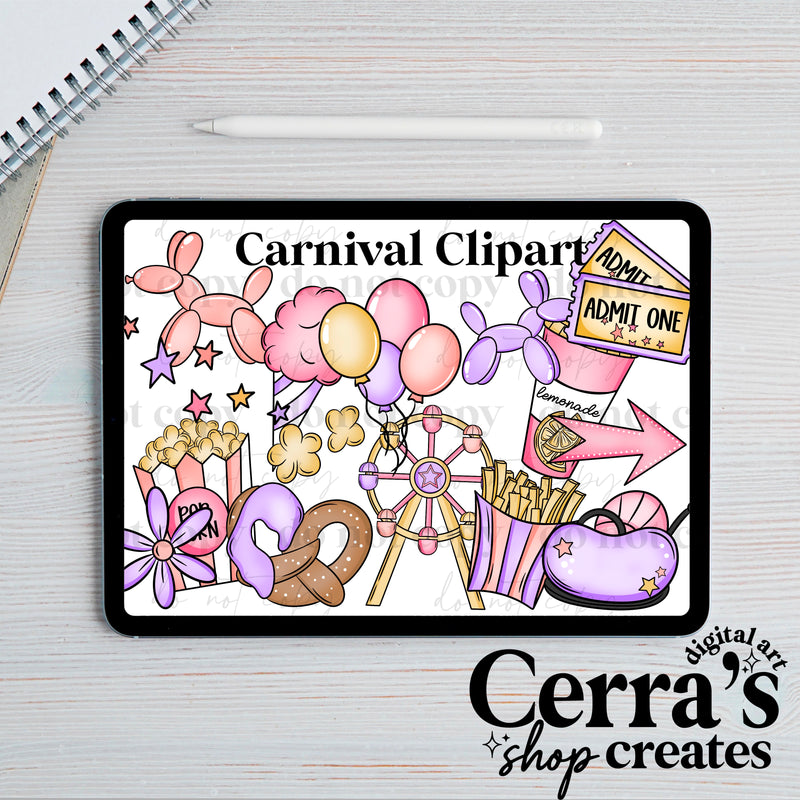 Carnival Clipart set – Cerra's Shop Digital Designs