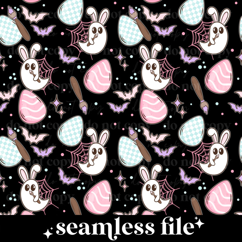 Ghostie Bunny Seamless PNG | DIGITAL DOWNLOAD | DIGITAL FILE – Cerra's Shop Digital Designs