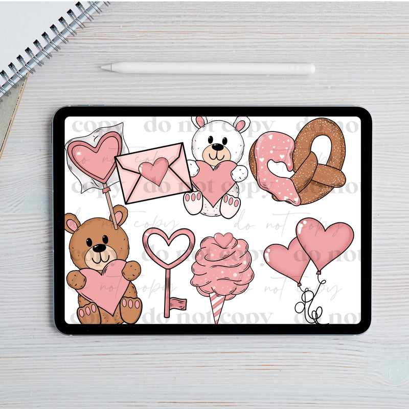 Valentines Day Clipart Set – Cerra's Shop Digital Designs