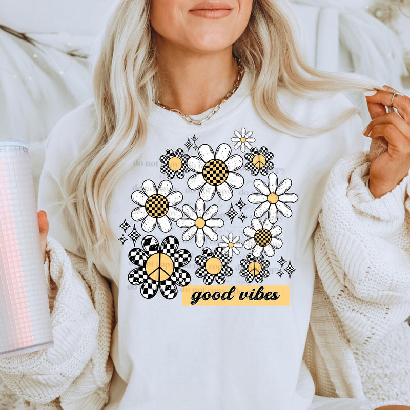 Good Vibes Daisy PNG | DIGITAL DOWNLOAD | DIGITAL FILE – Cerra's Shop ...