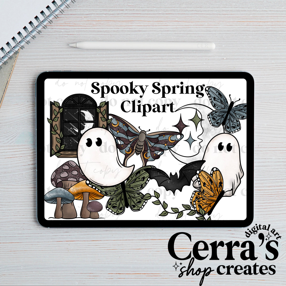 Spooky spring Clipart set – Cerra's Shop Digital Designs