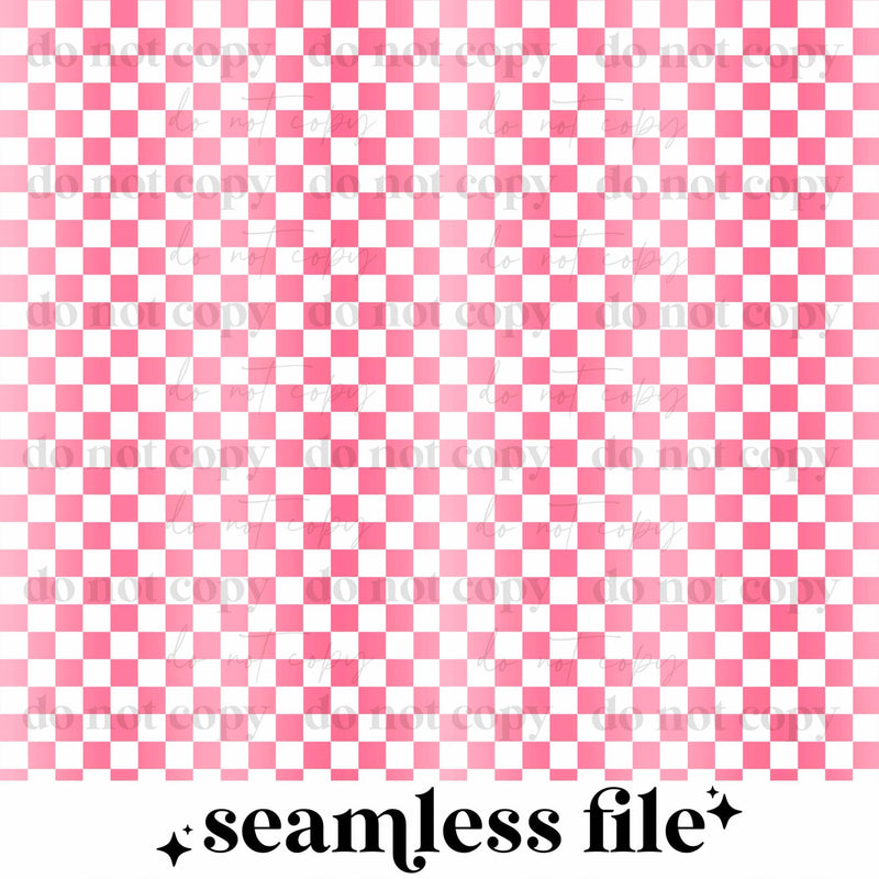Girly Pink Checker Seamless PNG | DIGITAL DOWNLOAD | DIGITAL FILE ...