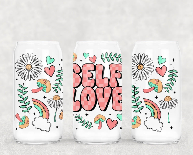 Self Love 16oz Glass Wrap PNG | DIGITAL DOWNLOAD | DIGITAL FILE – Cerra ...