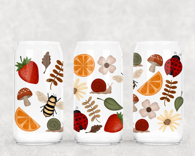 Cottage Core 16oz Glass Wrap PNG | DIGITAL DOWNLOAD | DIGITAL FILE ...