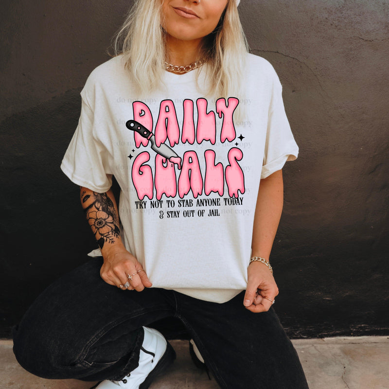 Daily Goals Pink PNG | DIGITAL DOWNLOAD | DIGITAL FILE – Cerra's Shop ...