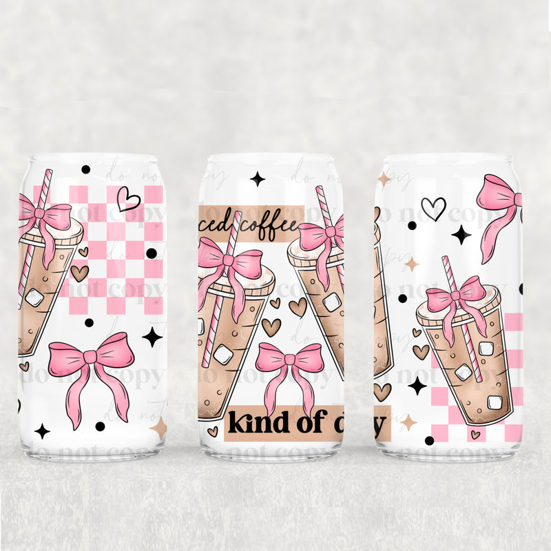 Iced Coffee 16oz Glass Wrap PNG | DIGITAL DOWNLOAD | DIGITAL FILE ...