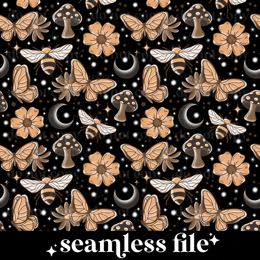 Cottagecore Bees Seamless PNG | DIGITAL DOWNLOAD | DIGITAL FILE – Cerra ...