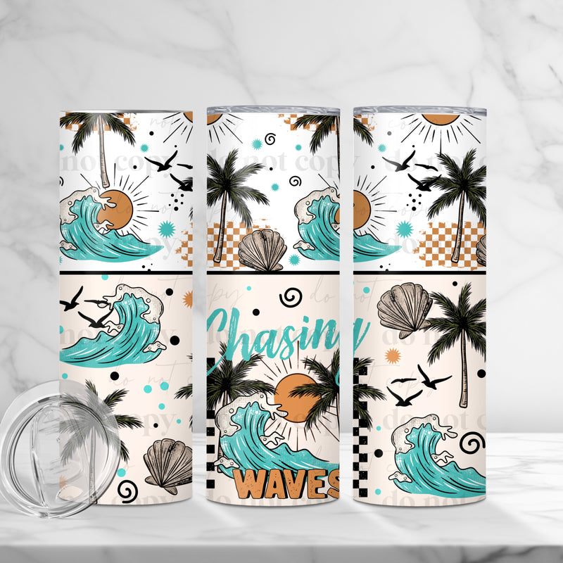 Chasing Waves Tumbler Wrap PNG | DIGITAL DOWNLOAD | DIGITAL FILE ...