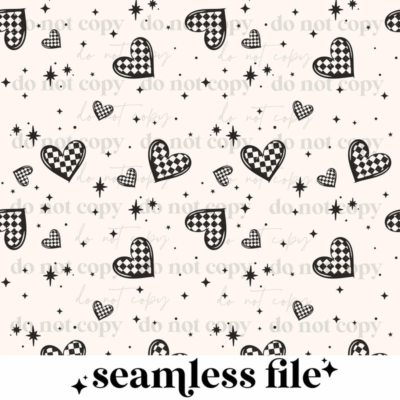 Checker Hearts Seamless PNG | DIGITAL DOWNLOAD | DIGITAL FILE – Cerra's ...
