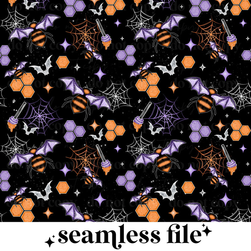 Spooky Bee Seamless PNG | DIGITAL DOWNLOAD | DIGITAL FILE – Cerra's ...