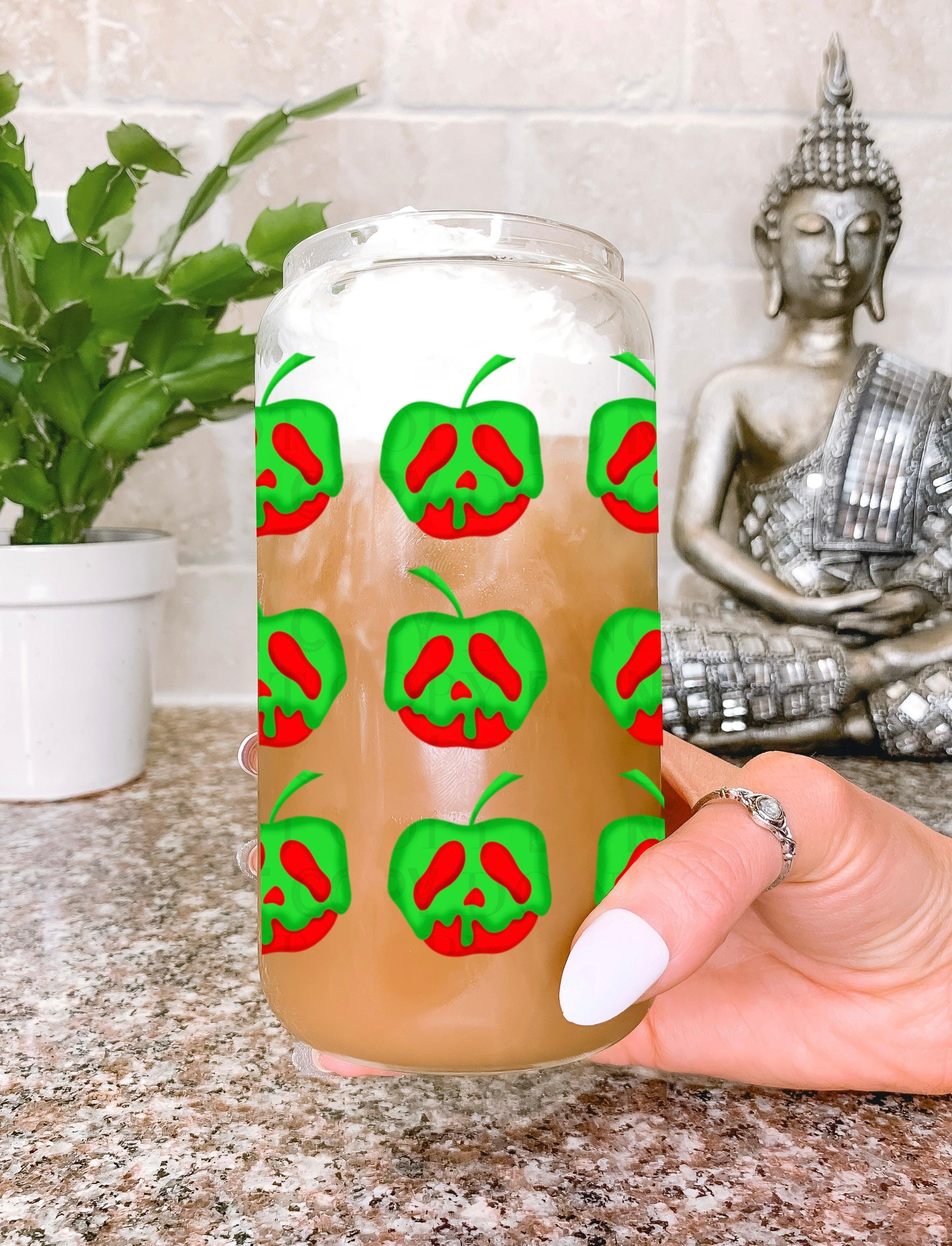 Poison apple tumbler wrap sized for 16 oz frosted cup from mother ...