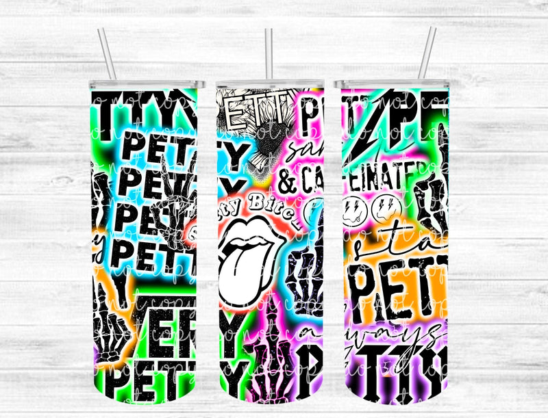 Petty collage tumbler wrapPNG | DIGITAL DOWNLOAD | DIGITAL FILE – Cerra ...