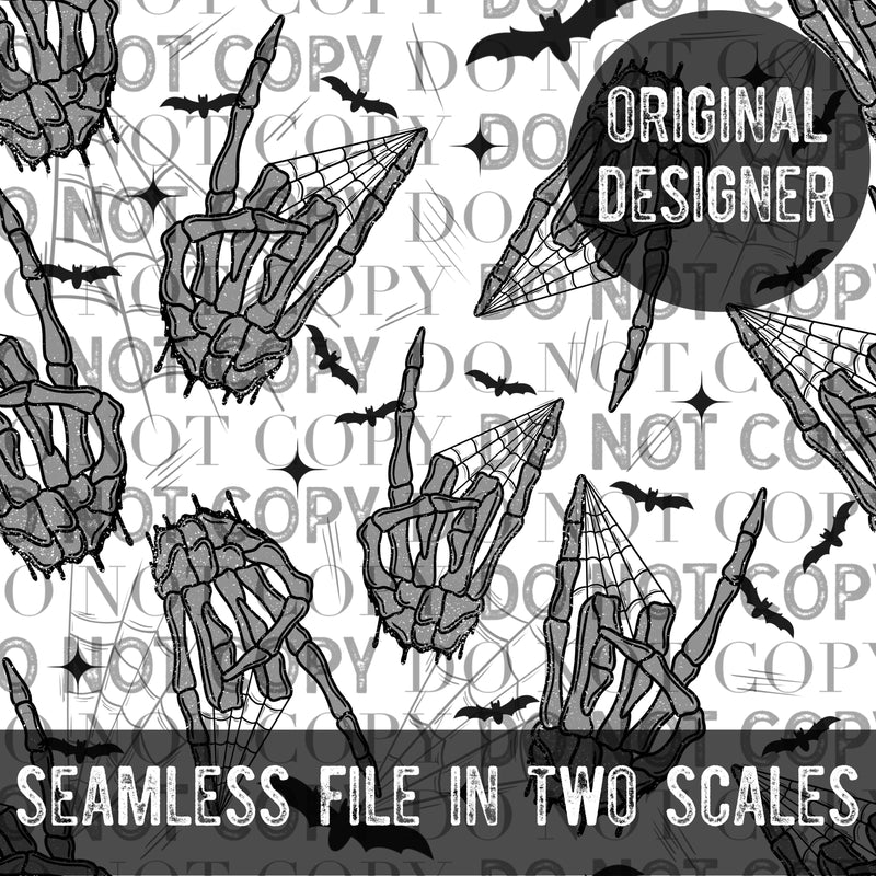 Spooky Skellie Seamless Pattern | DIGITAL DOWNLOAD | DIGITAL FILE ...