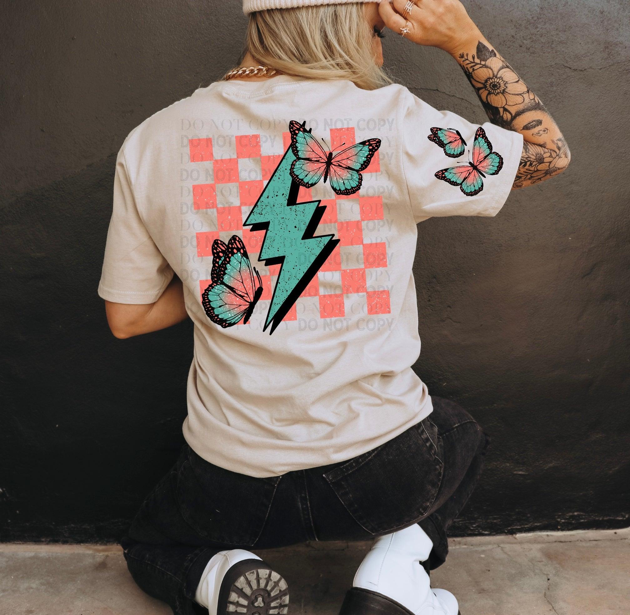 Checkered Butterfly PNG | DIGITAL DOWNLOAD | DIGITAL FILE – Cerra's ...